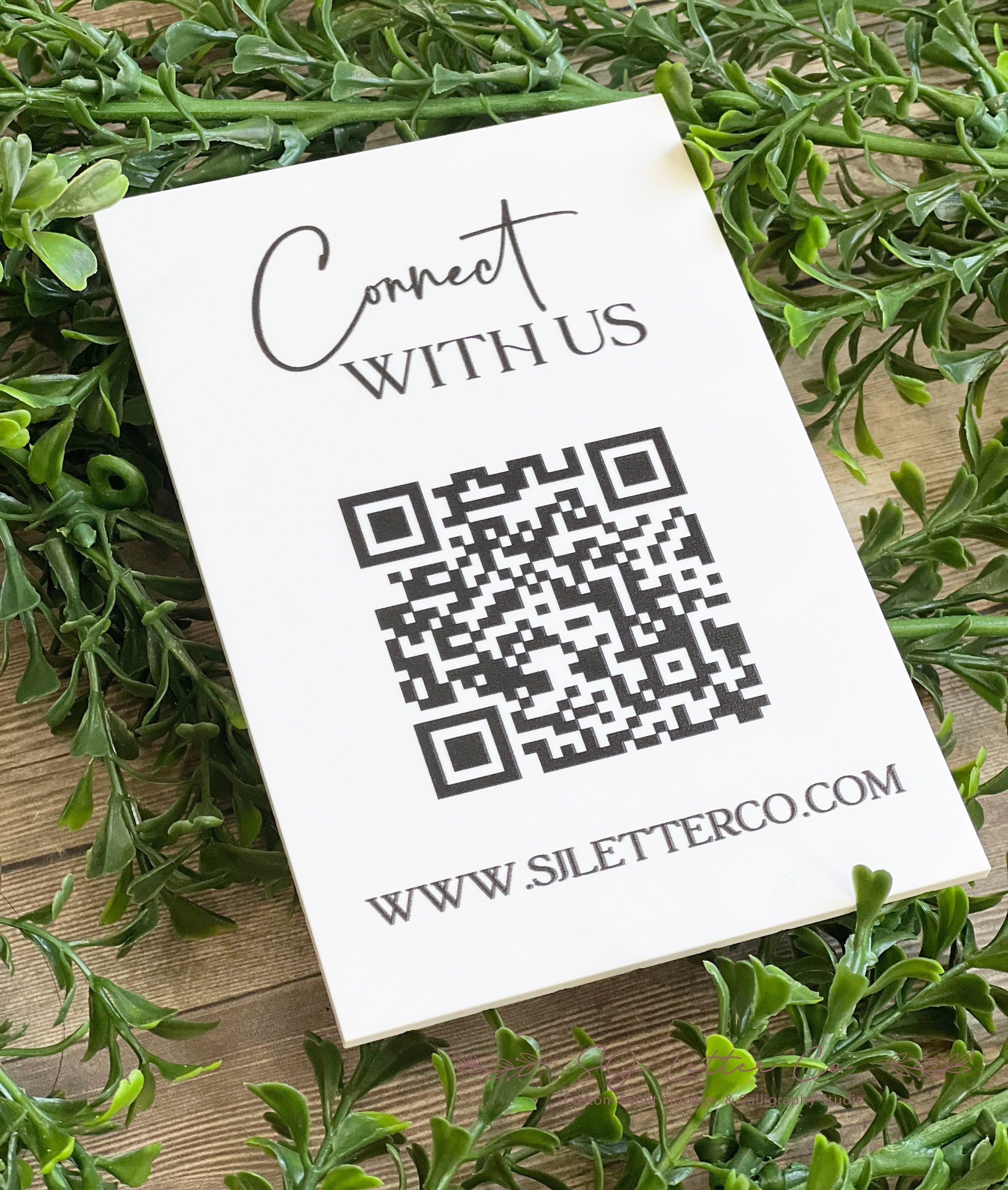 QR Code Signs – SJ Letter Co